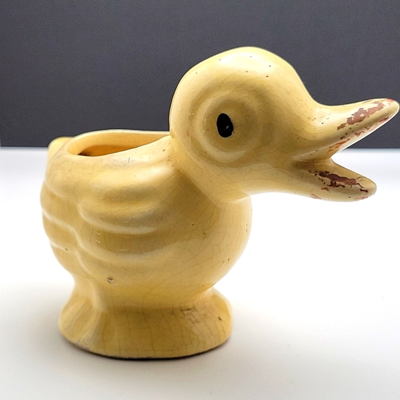Mccoy | Accents | 94s Mccoy Pottery Yellow Baby Duck Planter | Poshmark